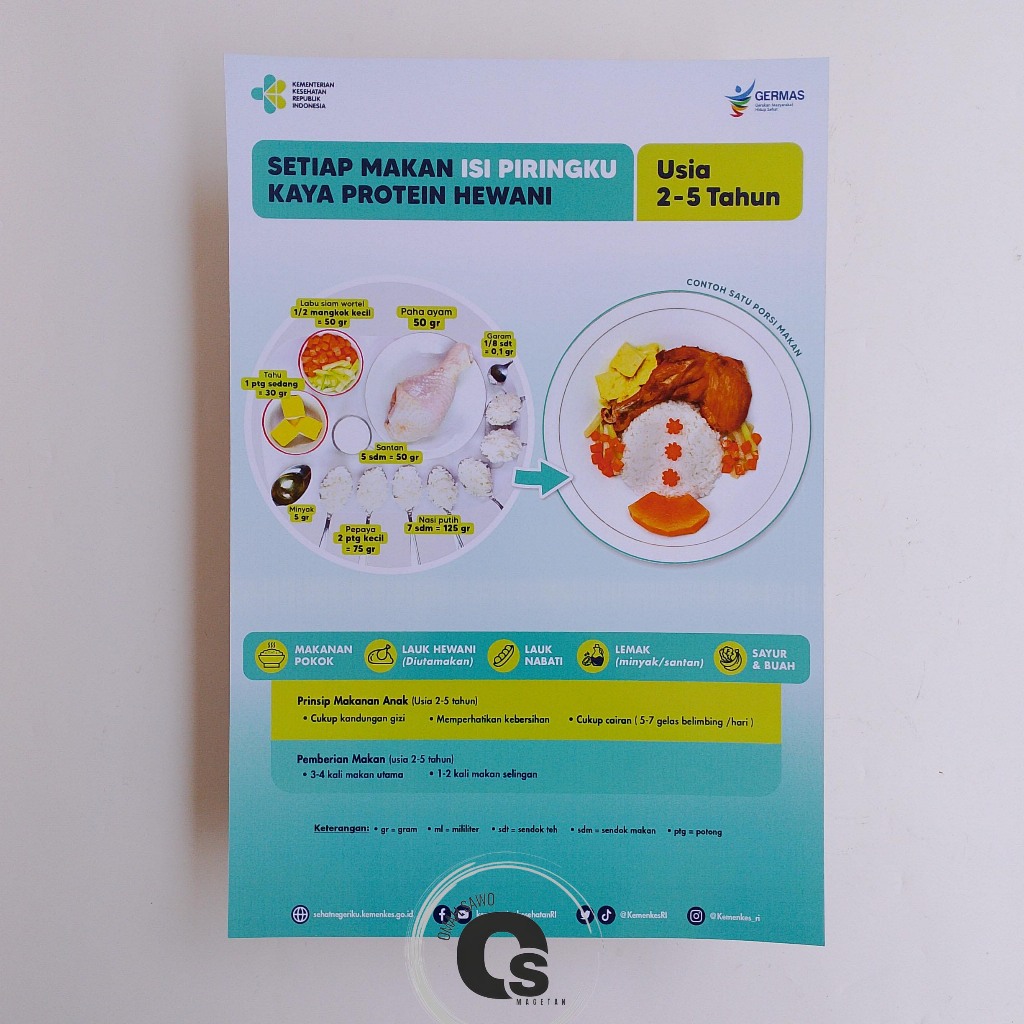 Poster Contents of My Plate Ages 2 - 5 Years - Nutrition Poster ...