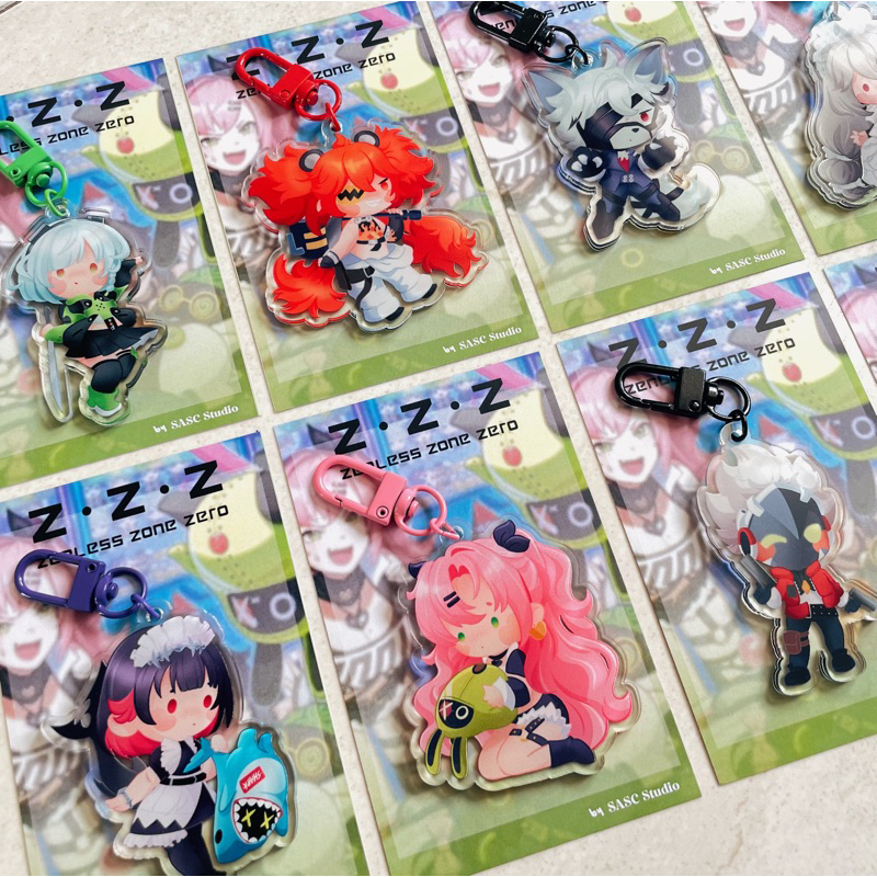 Zzz zenless zone zero keychain chibi | Anby belle billy ellen kedela ...