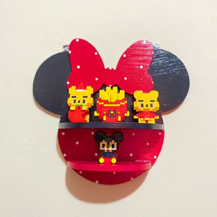 Pso Cute Aesthetic Double Minnie Mouse Wall Shelf Shelf Cute Home Room ...