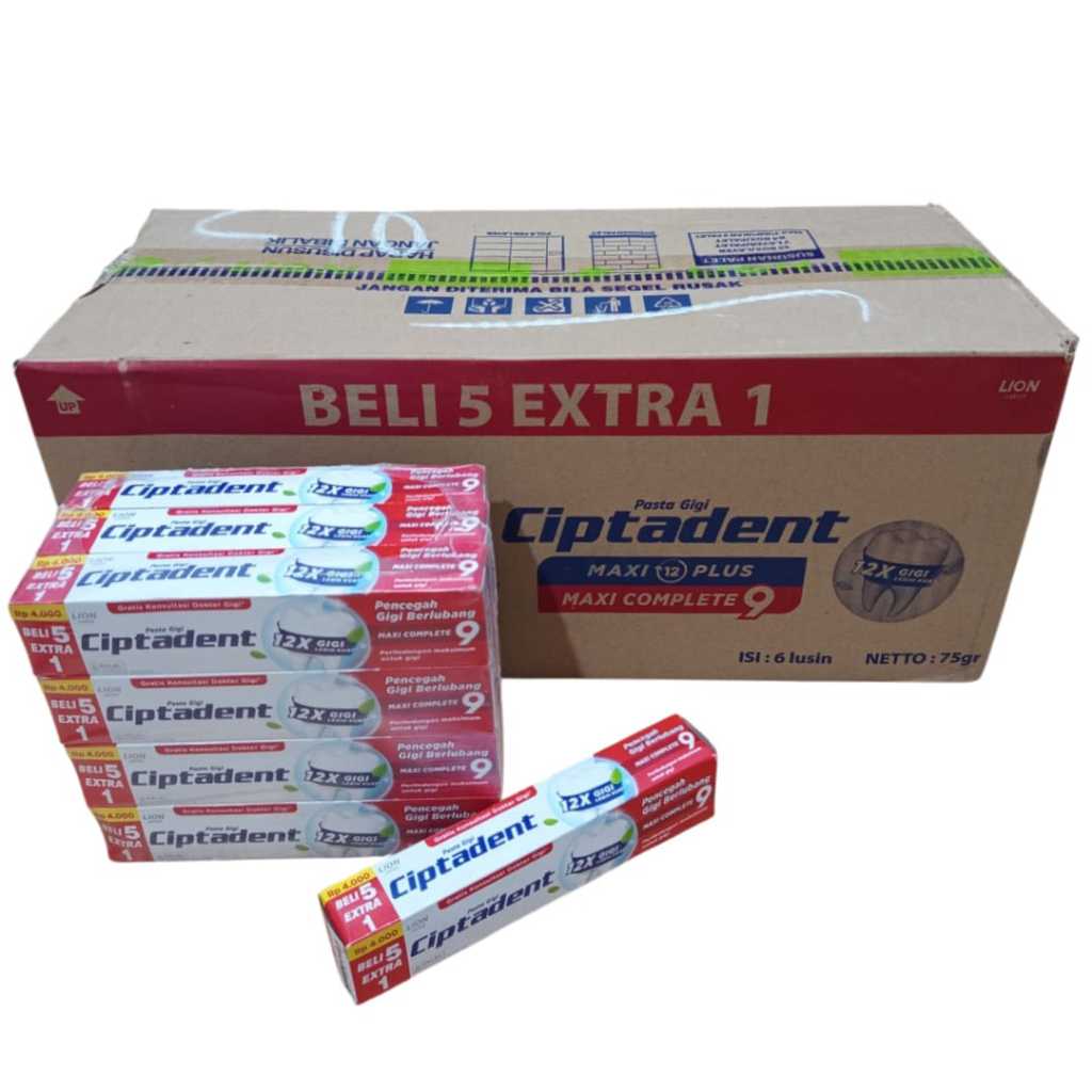 Ciptadent Toothpaste 75g Original Cavity Teeth 2 Pack contains 24 pcs ...
