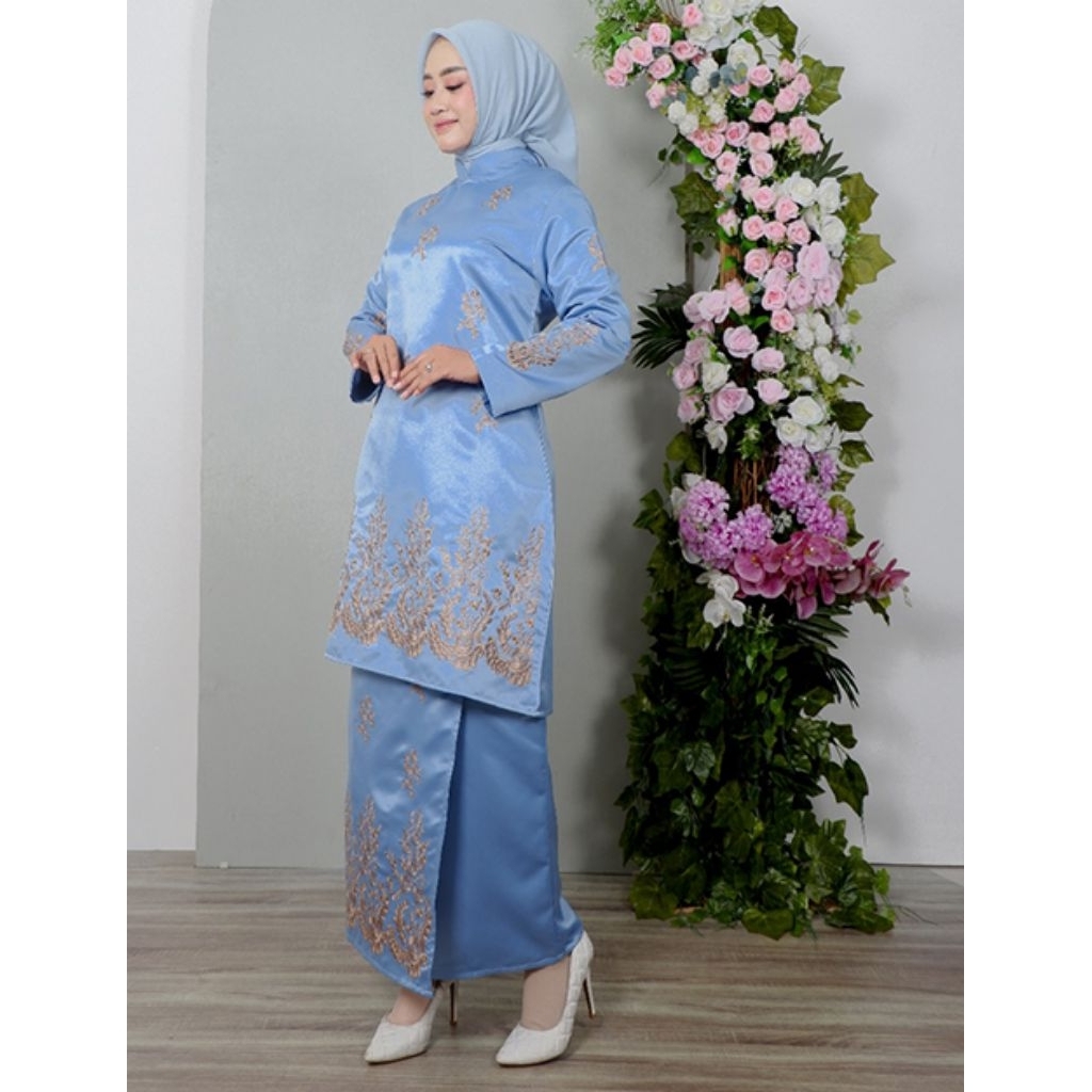 Azizah Malay suit/Malay kebaya/baju kurung/modern kebaya | Shopee Malaysia