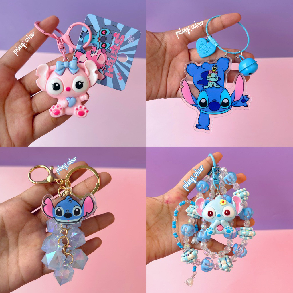 GANTUNGAN Stitch Acrylic Keychains / Stitch Chains / All Stitch ...