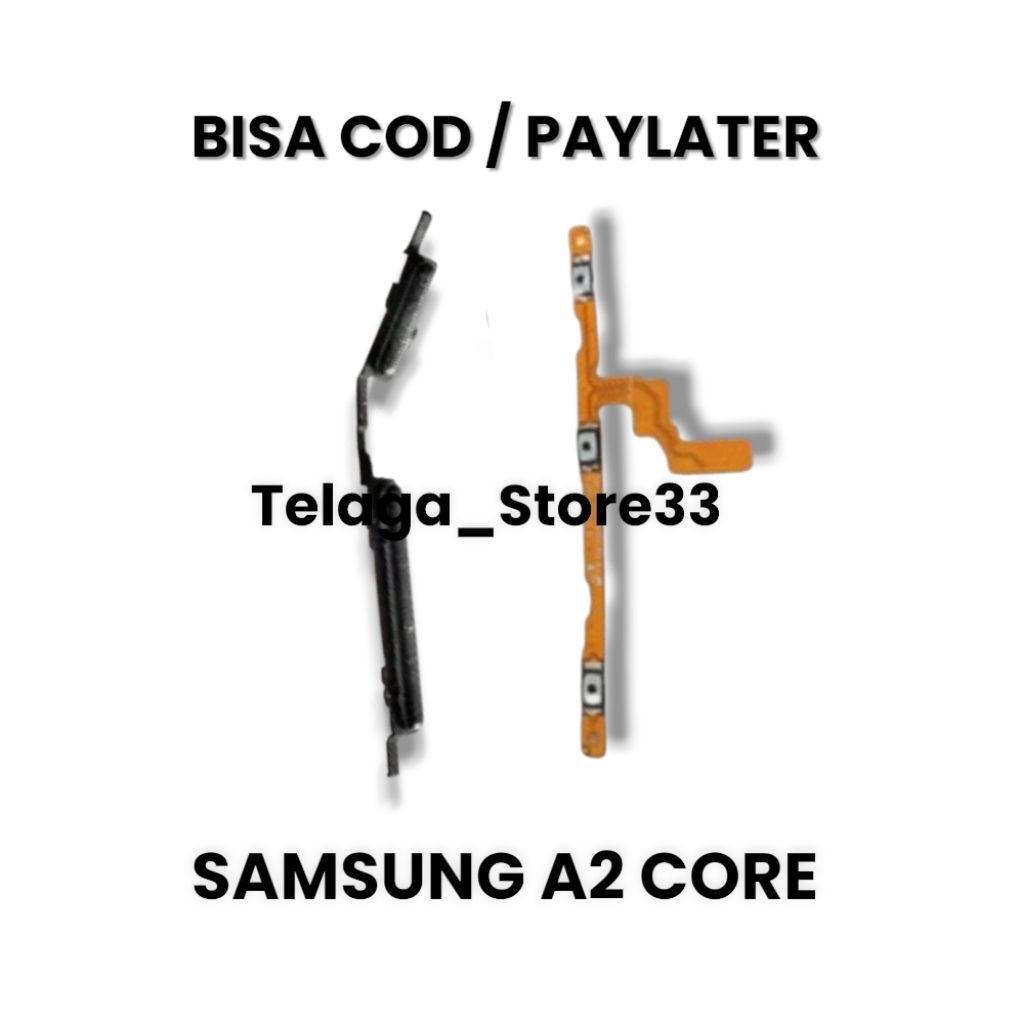 TOMBOL Power button + flexible on off volume Samsung A2 core set ...