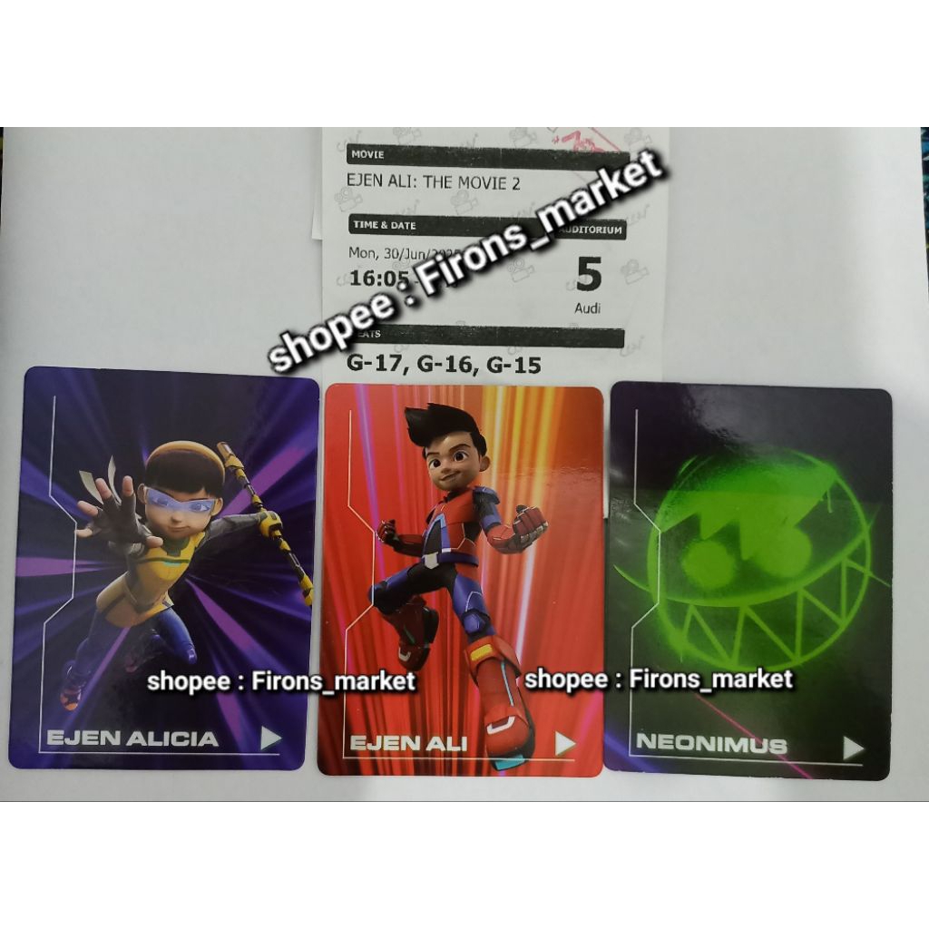 EJEN ALI Trading Card pc Photocard: THE MOVIE 2 CGV indonesia (Get 3 ...