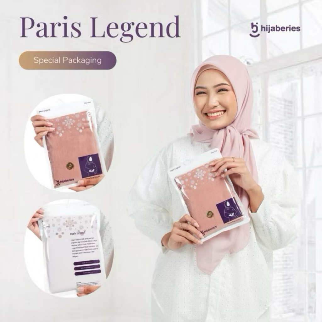 Hijabers - Paris Legend (Square Hijab 110x110 cm) | Shopee Malaysia