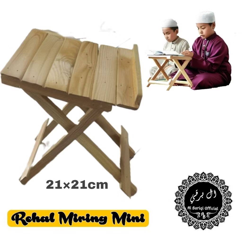 Rehal Tilting Folding Table Mini Rekal Al-Qur'an Tilted Koran Table ...