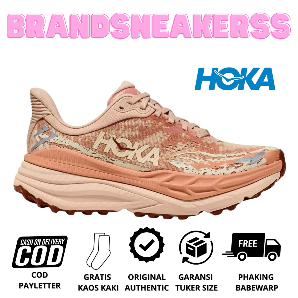 Hoka Women's Original Hoka Stinson 7 Cream Sandstone Trilrun Hiking ...