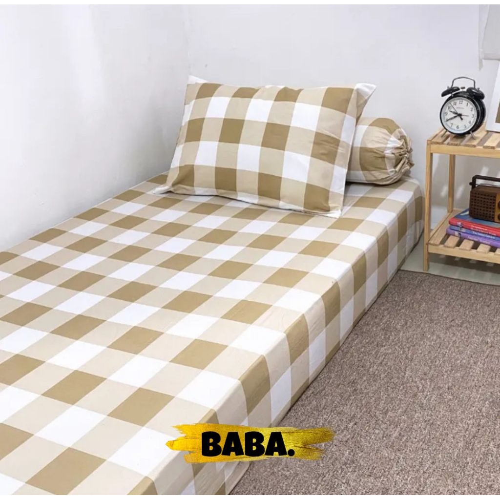 (NEW MOTIF) emily khaki patterned bed sheet | Aesthetic Bed Sheets ...