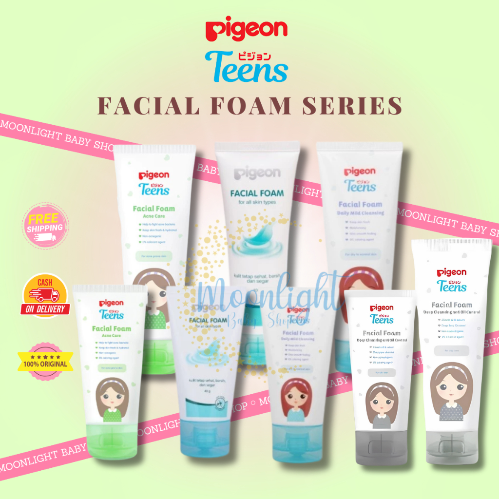 Pigeon Teens Facial Foam 100ml | Anti-Acne All Skin Facial Wash 40ml ...