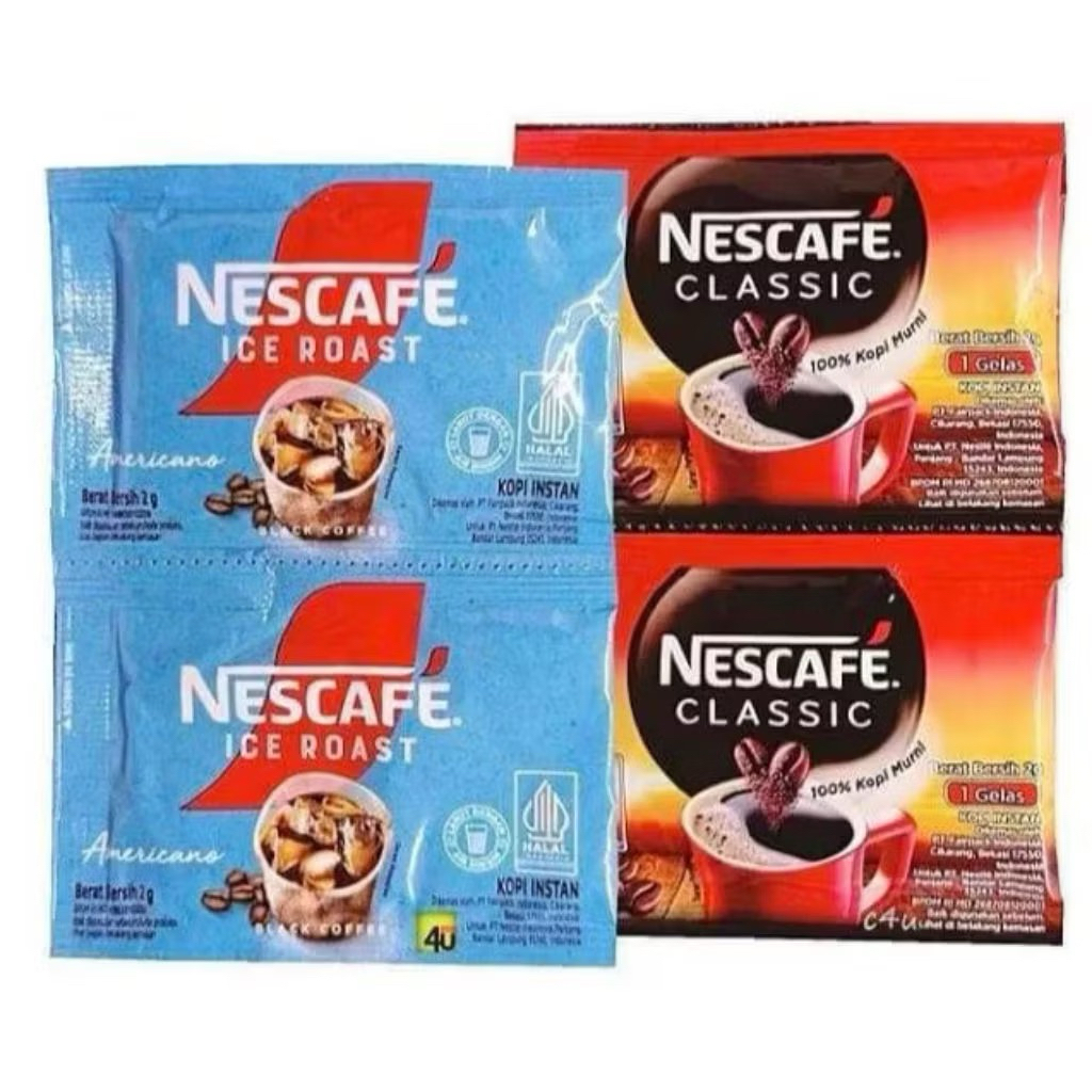 Nestle Nescafe Ice Roast Americano & Nescafe Classic Instant Black ...
