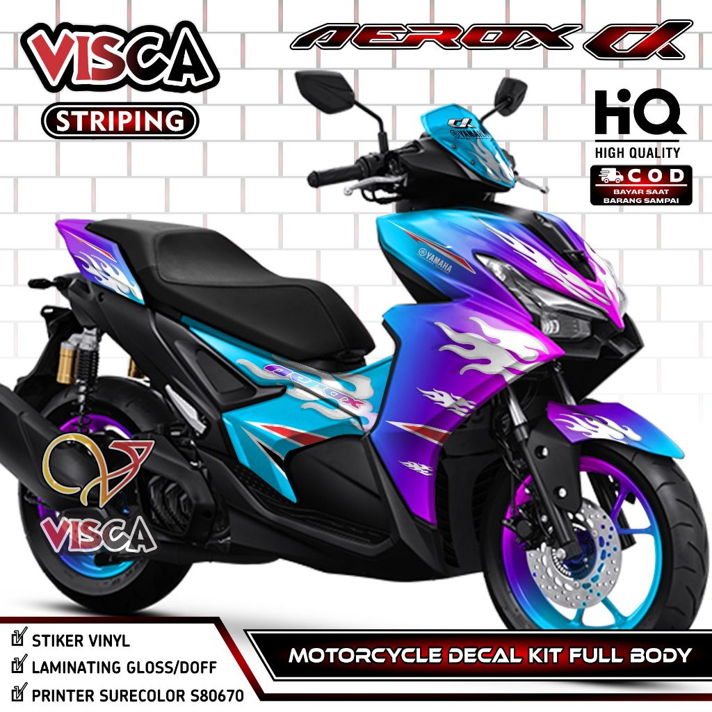 Aerox Alpha Fullbody Decal - Latest 2025 Full Body Aerox Sticker ...