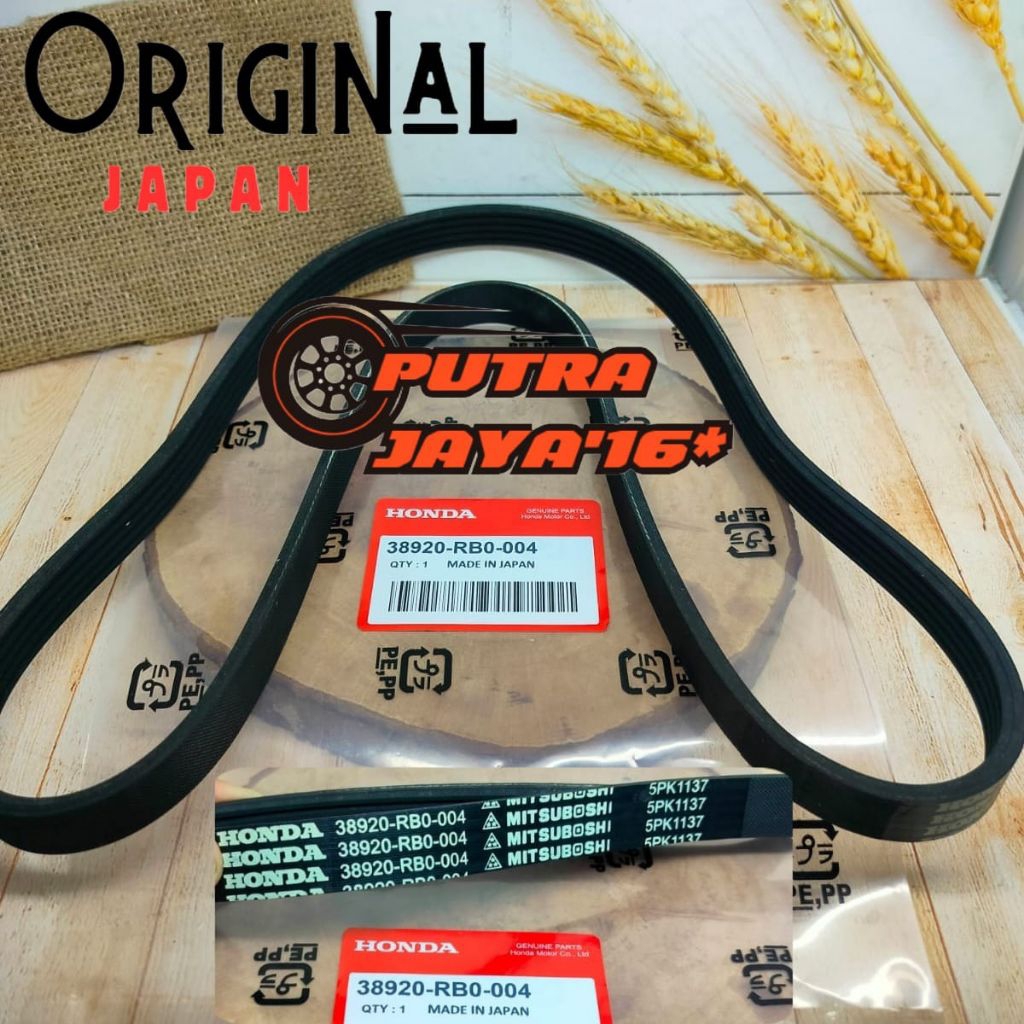 FAN BELT V BELT FAN STRAP HONDA JAZZ RS / FREED 5PK 1137 JAPAN | Shopee ...