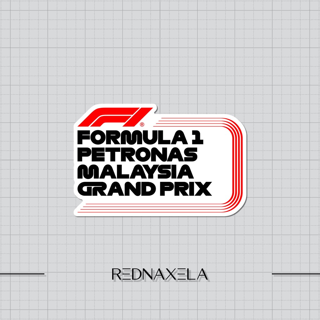 Petronas Formula 1 Vinyl Sticker Malaysia Suitcase Sticker Outdoor ...
