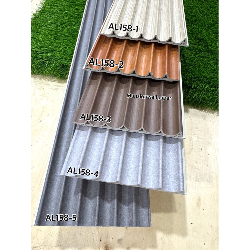 WPC Wallpanel Concave Curved Wall Panel with Modern Wood and Stone ...