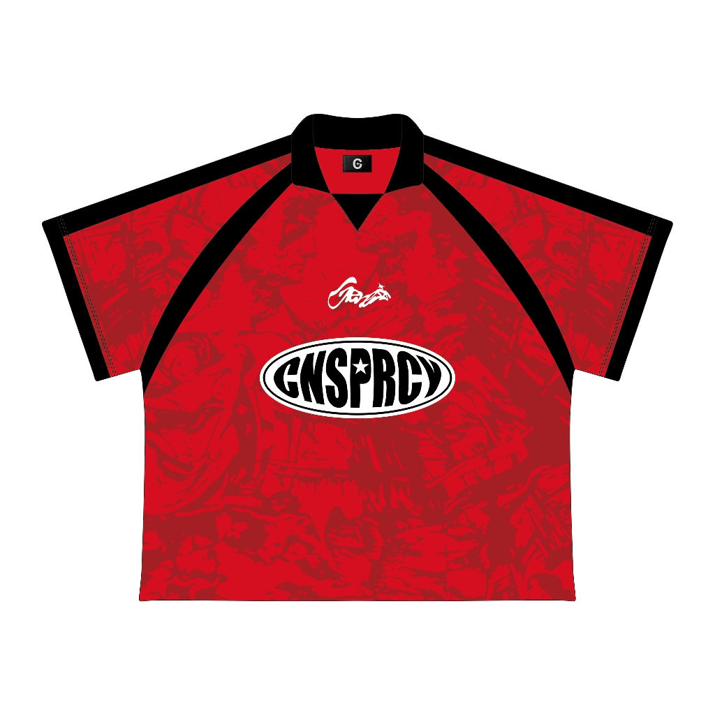 Genesis Conspiracy - Unisex Oversized RedF Boxy Jersey - Streetwear Jersey | Shopee Malaysia