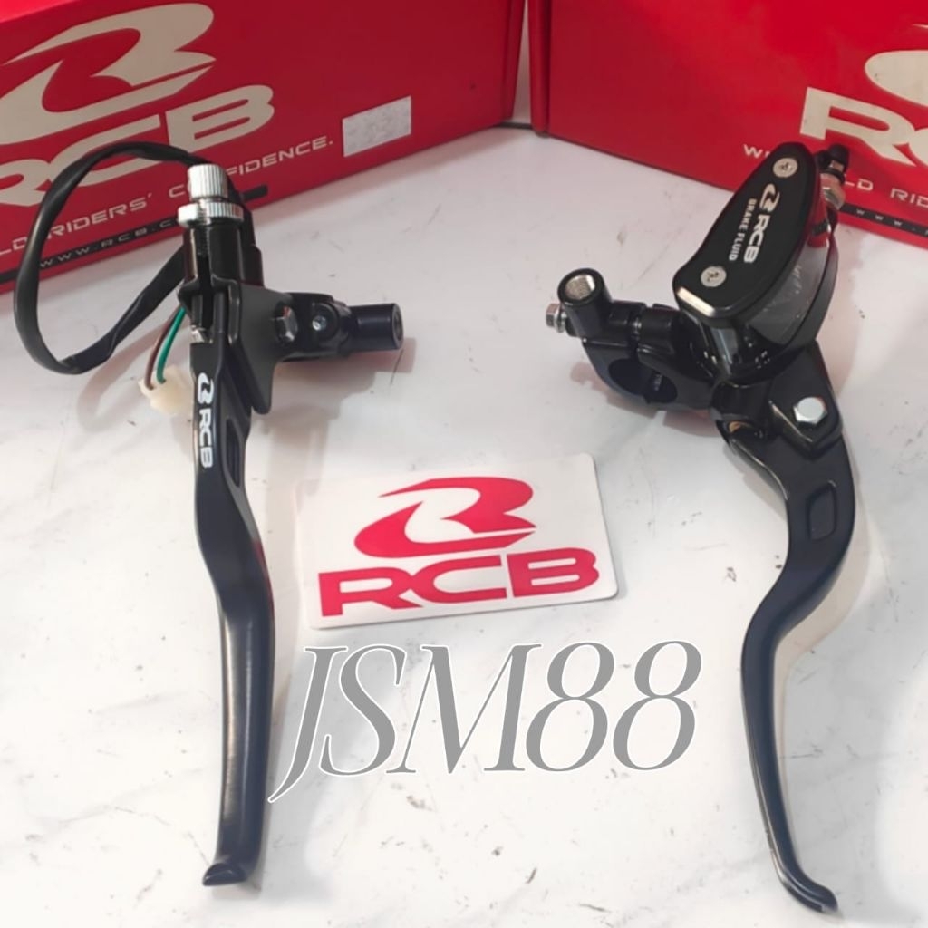 1 Set Right Brake Master RCB E2 Oval 14mm Plus Left Clutch Brake Handle ...