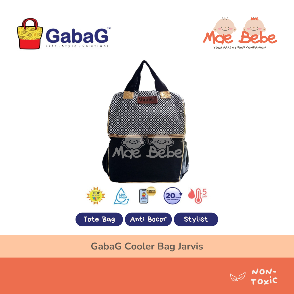 GabaG Cooler Bag Thermal Backpack 2in1 Breastfeeding Bag Laptop Fit ...