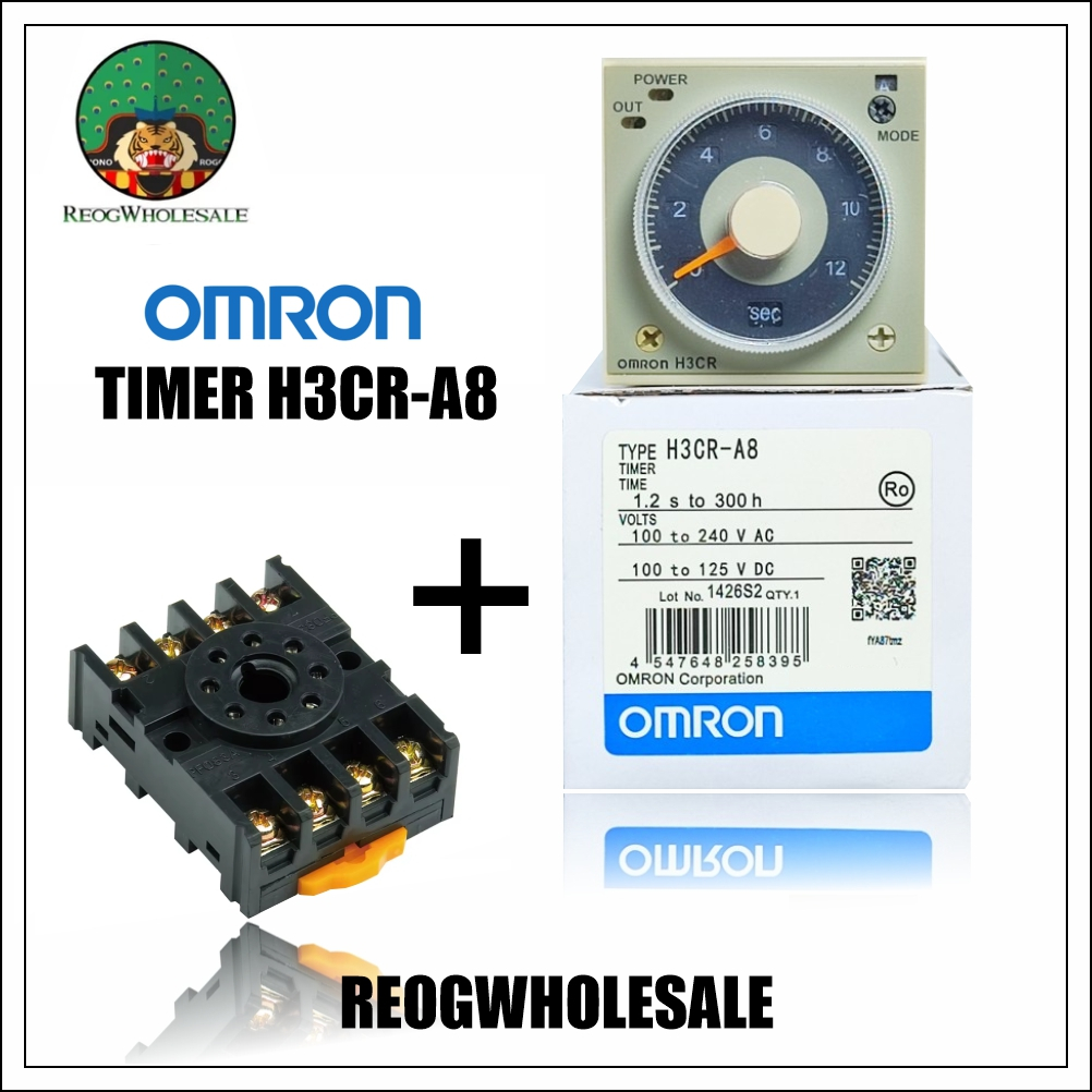 Omron H3CR - A8 / 220 AC 8 Pin Timer + H3crA8 socket | Shopee Malaysia