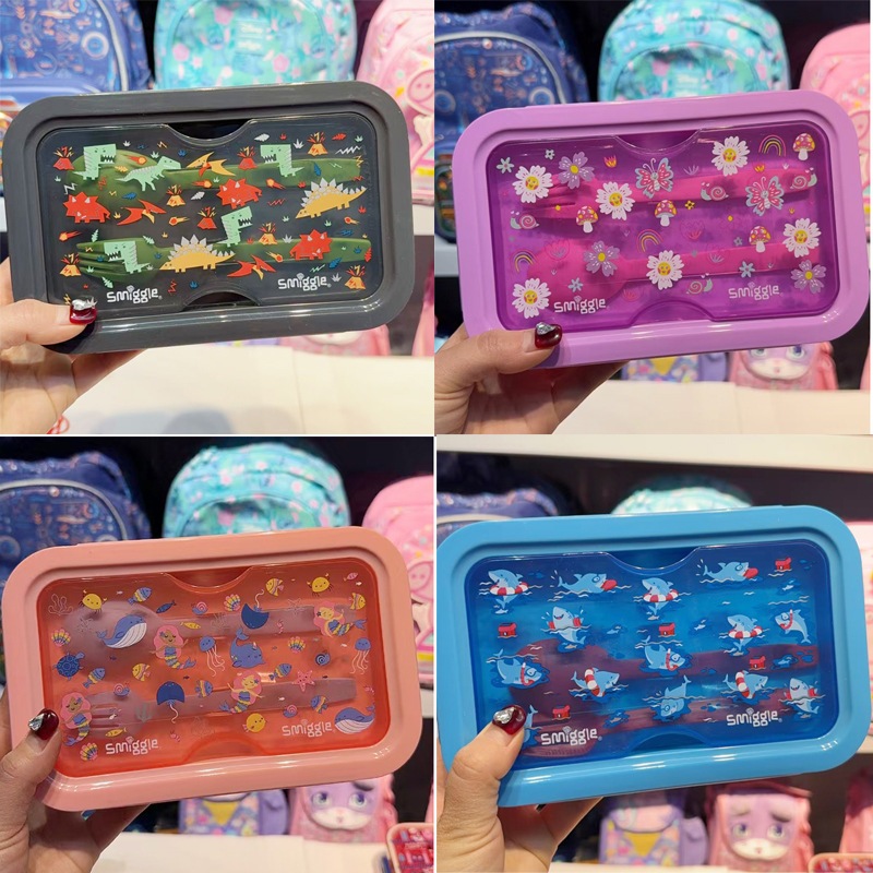Lunch Box Smiggle 2 Sections 1000ml Free Spoon & Fork -2006A | Shopee ...