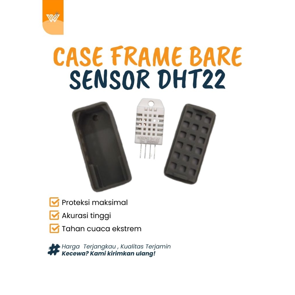 Minimalist DHT22 Bare Sensor Frame Case Temperature Humidity Enclosure ...