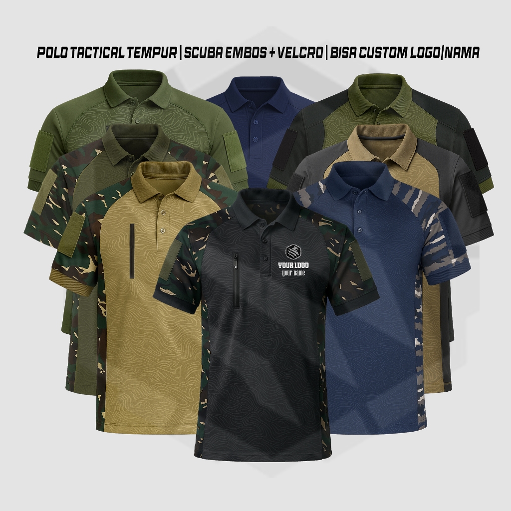 Wangki Polo Shirt - Tactical Combat Scuba Velcro – COMMAND Series ...