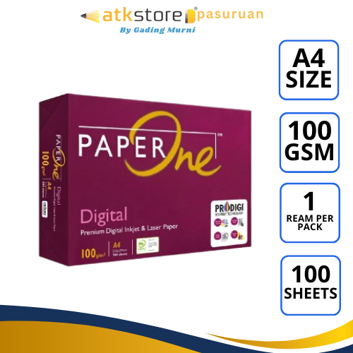 Paperone HVS A4 Paper 100 Grams Plain White Digital Carbon Neutral 1 ...