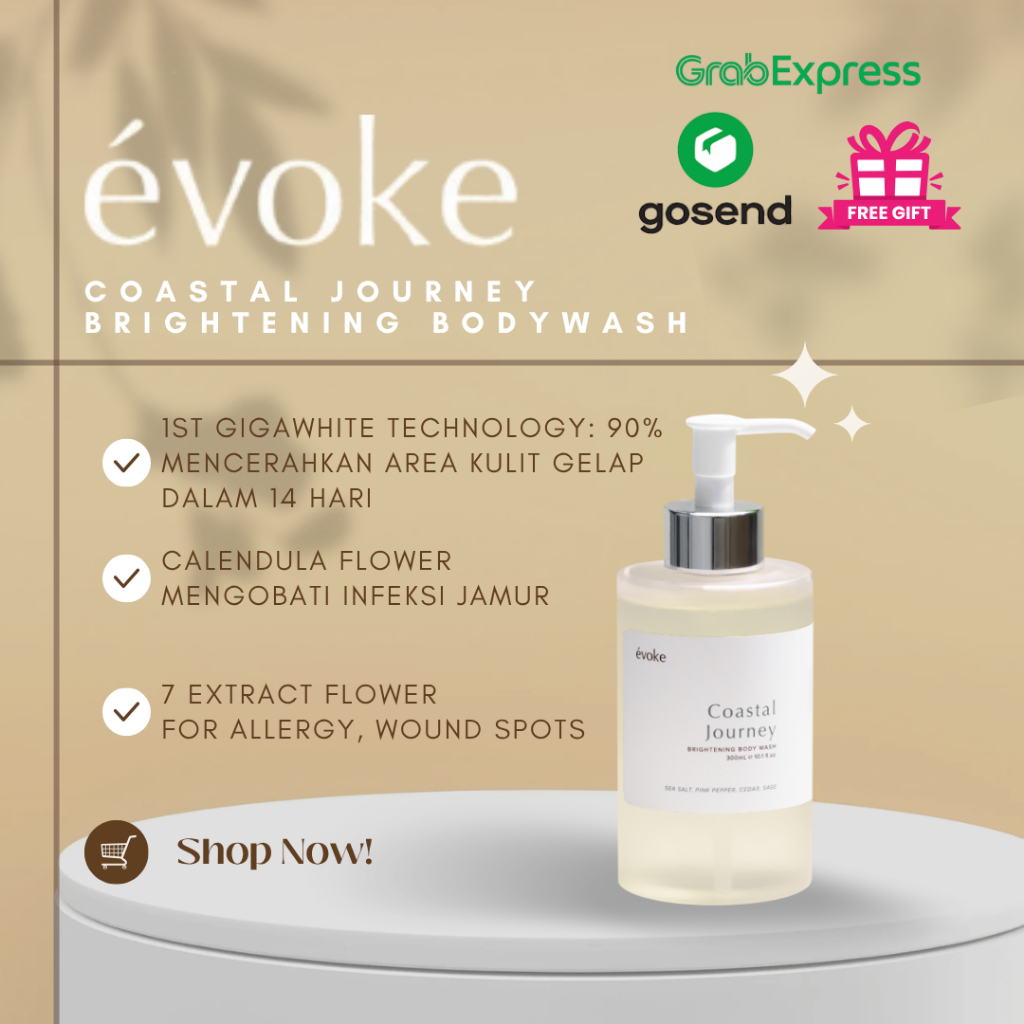 EVOKE Brightening Body Wash - Coastal Journey | Sensitive skin, dry ...