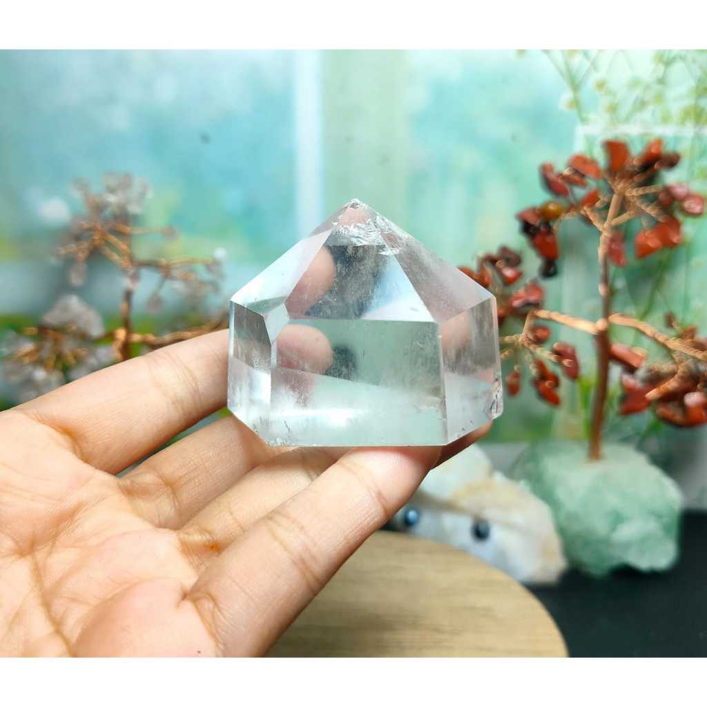 Natural Pointer/Tower Fat Clear Quartz Top Grade (8) | Shopee Malaysia