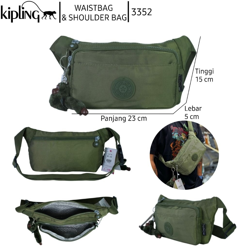 Kipling Waistbag and Shoulder Bag 3352 Import China Nylon Material ...