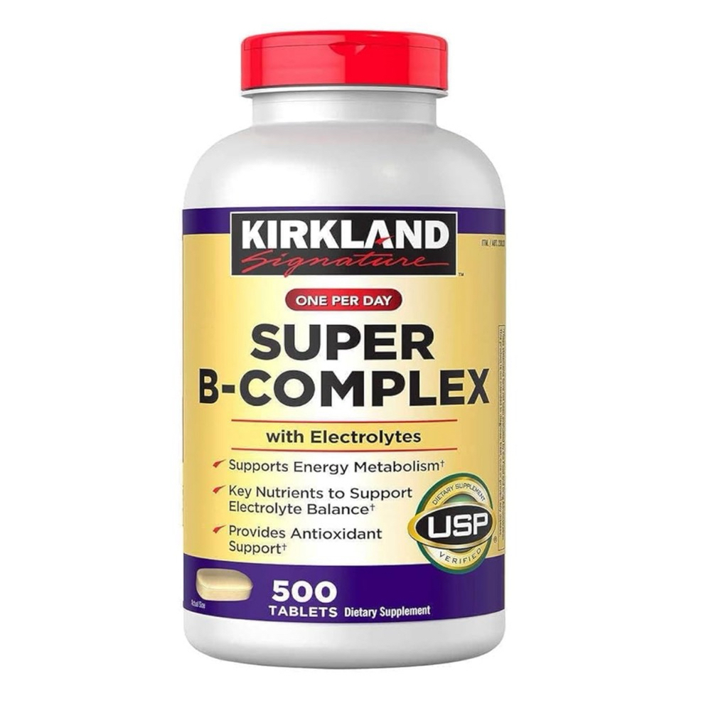 KIRKLAND SIGNATURE Super B-Complex with Electrolytes - 500 tablets ...