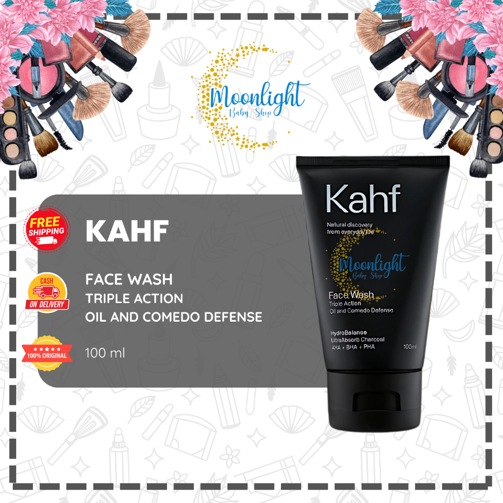 Kahf Triple Action Oil & Comedo Defense Face Wash 100ml | Men's Facial ...