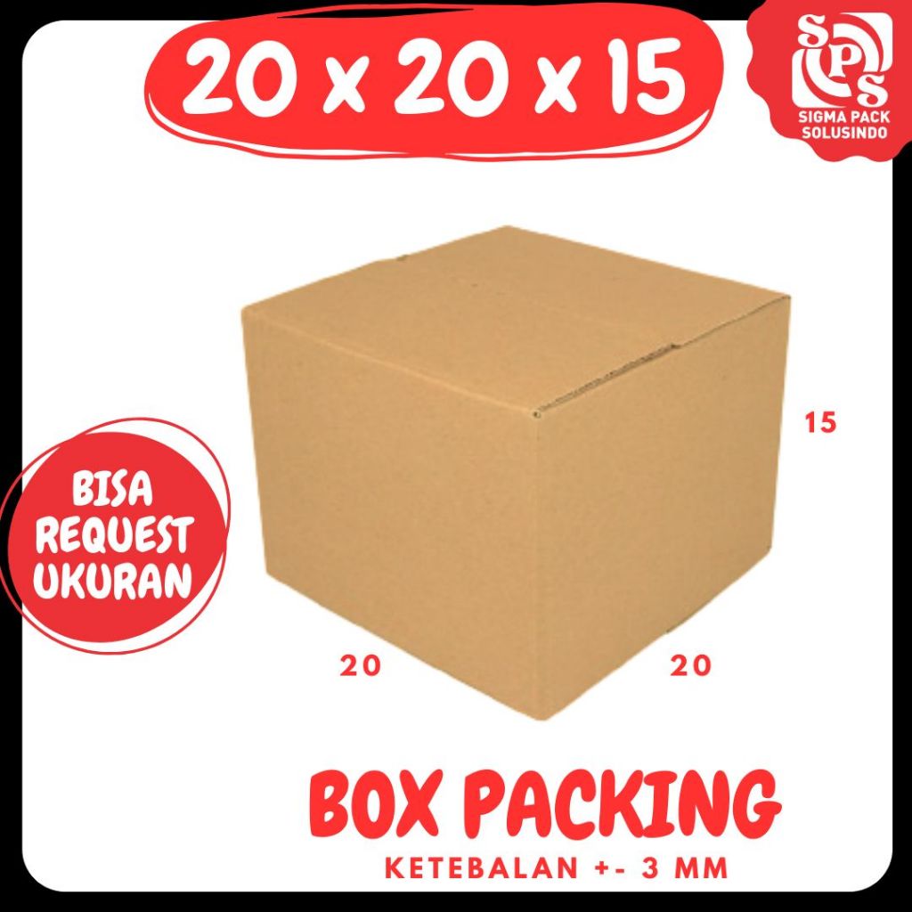 Cardboard 20x20x15 box A1 Packing Box 20x20x15 Packaging Box 20x20x15 ...