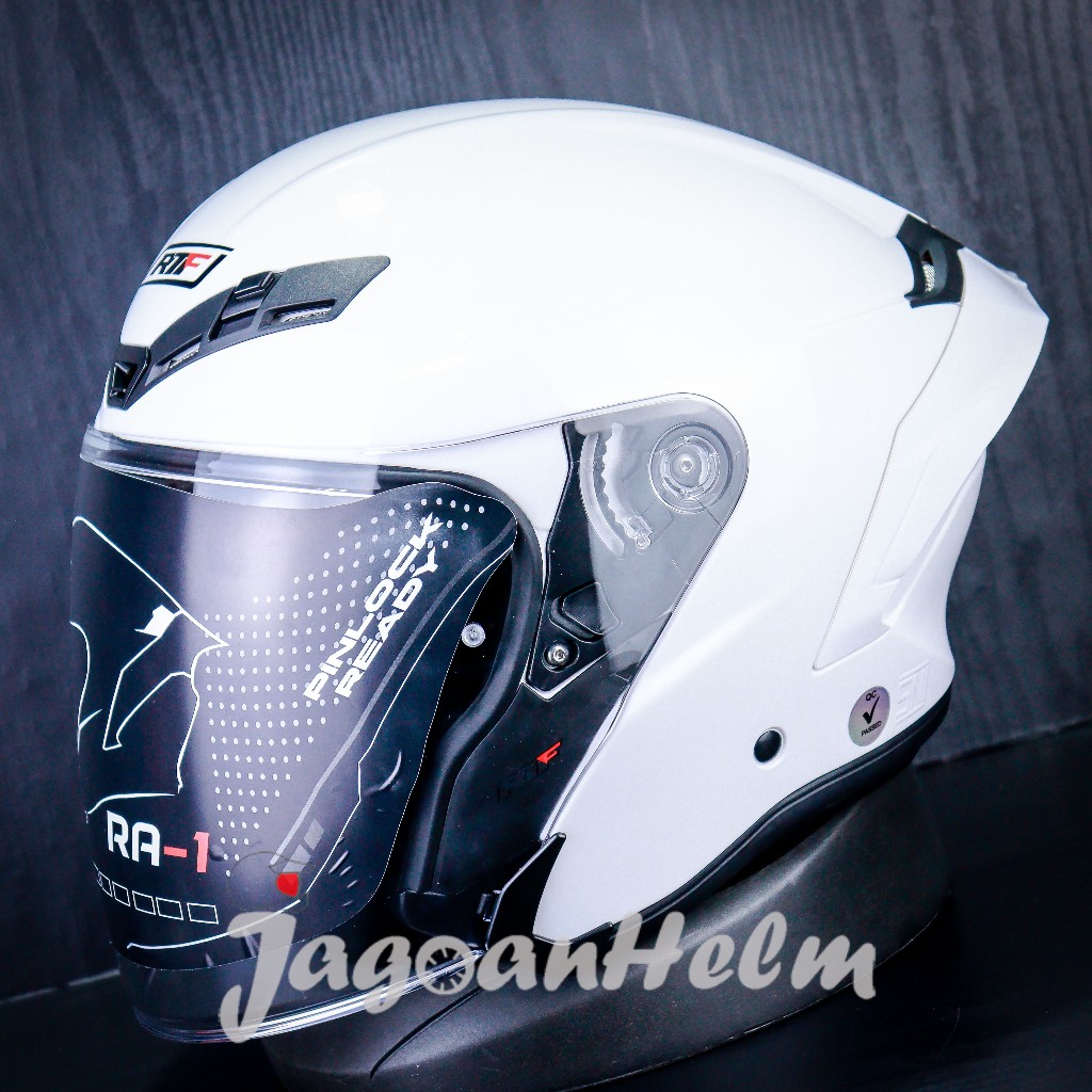 RTF HELMET RTF RA 1 | PLAIN WHITE | RTF RA1 SINGLE VISOR WITH SPOILER ...