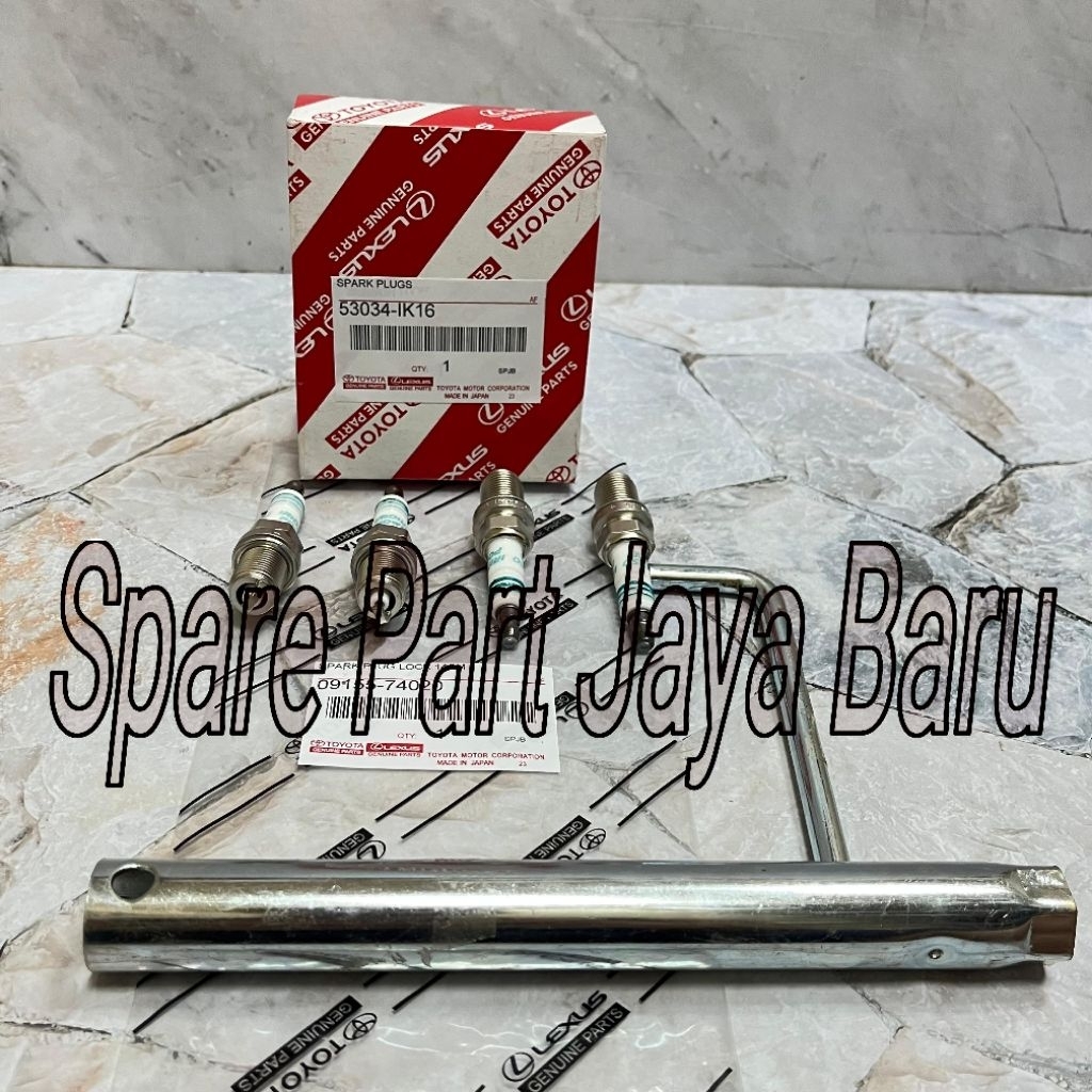 Toyota 4pc Iridium Spark Plugs and 16mm Spark Plug Key Toyota Avanza ...
