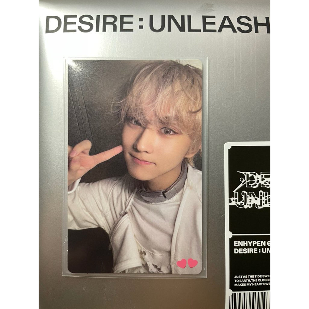 Photocard Official Enhypen Jungwon Desire:Unleash Blonde Tuspi Engene ...
