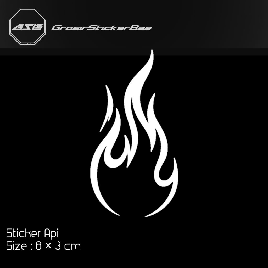 Fire Logo Sticker Cutting Vector Stickers for Motorcycles | Shopee Malaysia