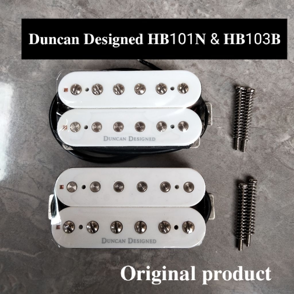 Duncan designed HB101N HB103B white neck & bridge pickup | Shopee Malaysia