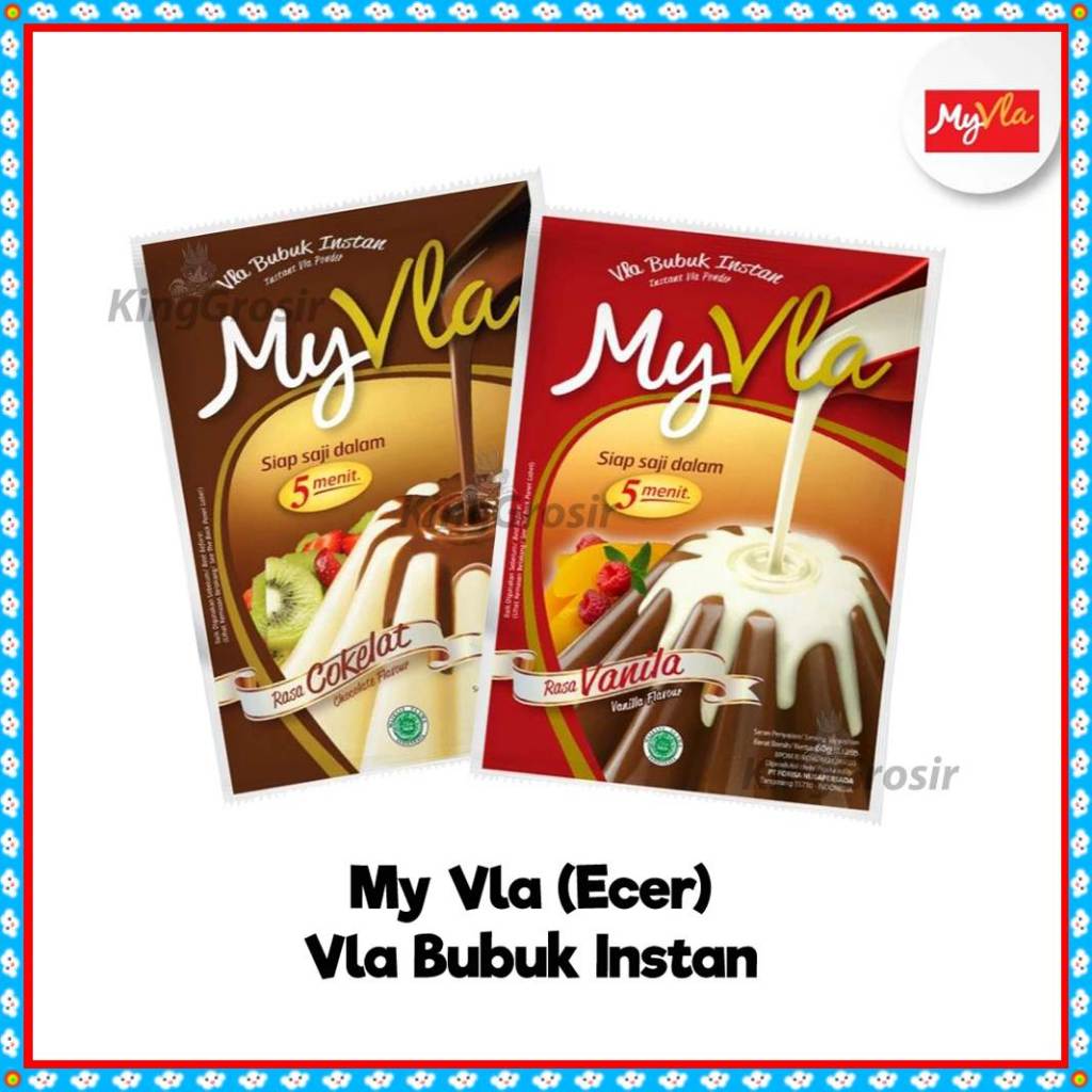 MyVla ECER 1 Sachet Vla Instant Powder / My Vla for Pudding | Shopee ...