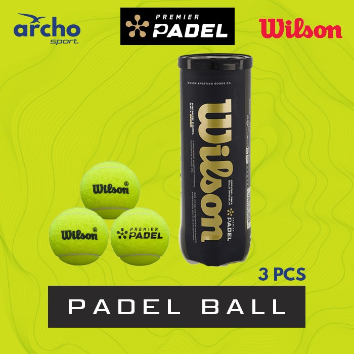 WILSON Premier Speed Padel Ball / Padel Ball contains 3 Pcs Paddle ...