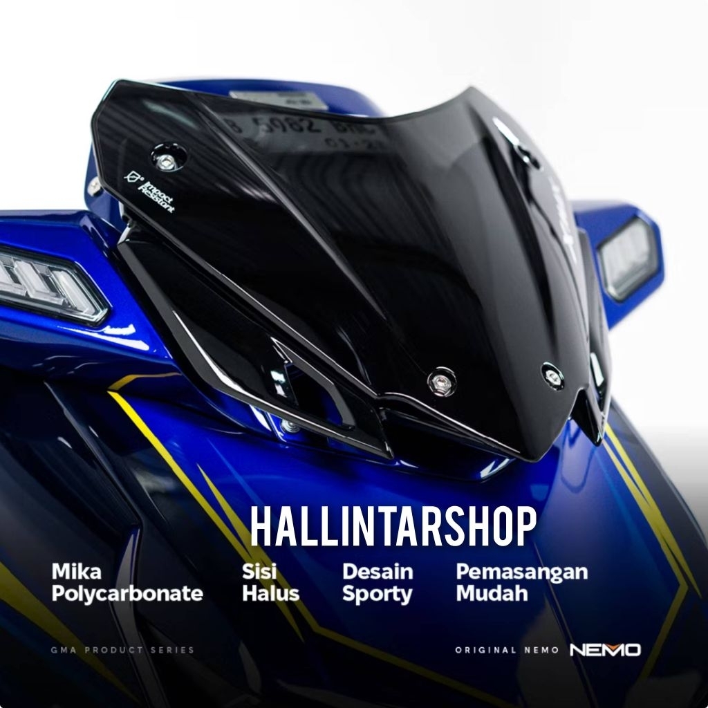 NEMO VISOR XMAX CONNECTED type Sporty Windshield sporty type yamaha ...