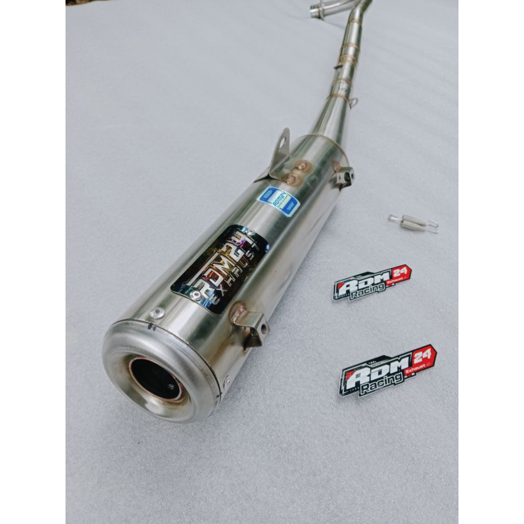 Original exhaust RDM 24 Exhaust Pipe 51mm canister conical open specs ...