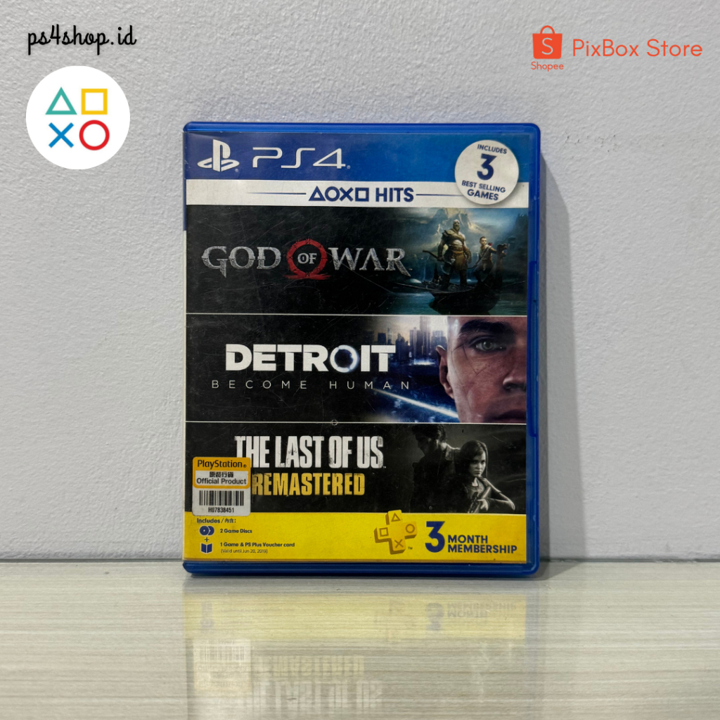 BD Cassette PS4 God Of War & Detroit Bundle Second Hand Original | 2 ...