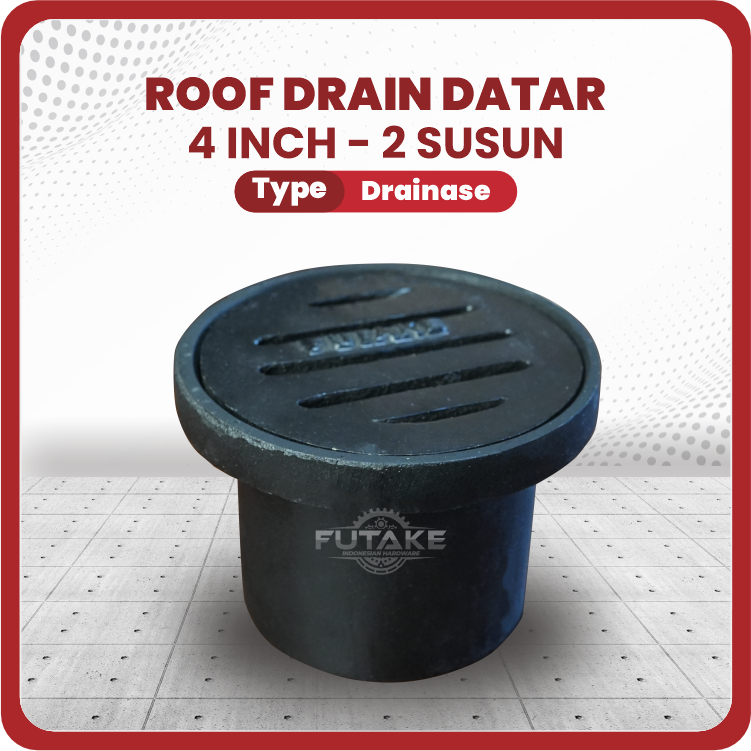 FUTAKE - 4 Inch Flat Roof Drain 2 Layers Anti Clog Cover Rain Gutter ...
