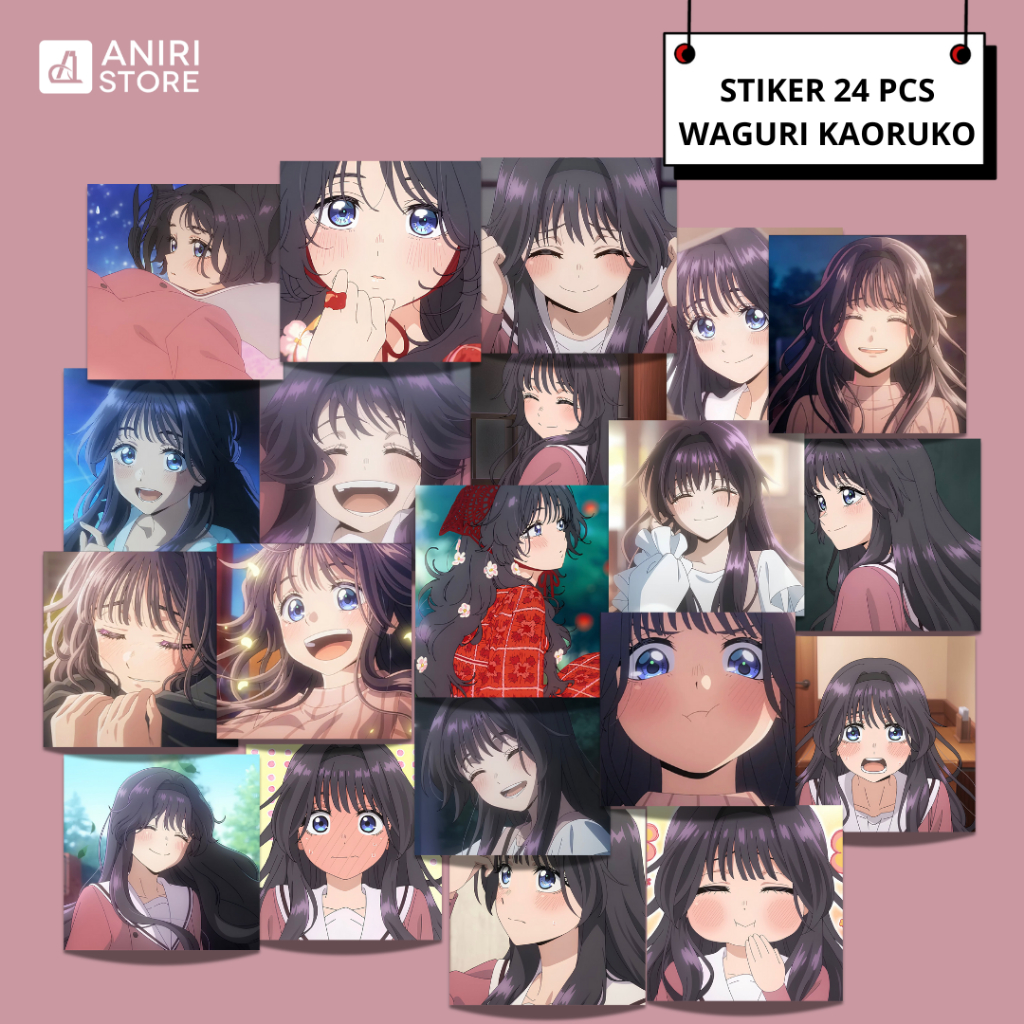 Waguri Kaoruko Anime Stickers Kaoru Hana wa Rin to Pocket 24 Pcs ...