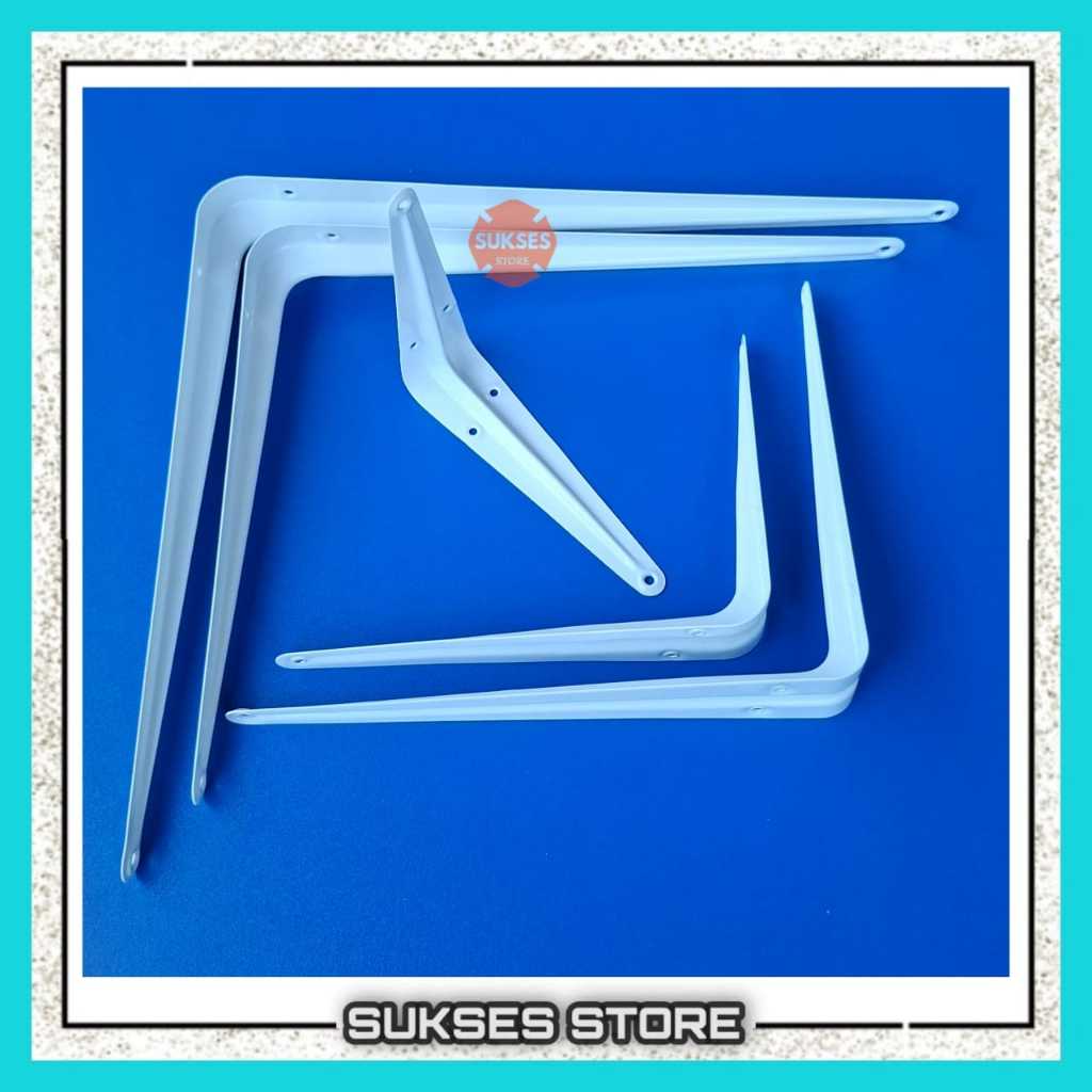 SIKU Wall Shelf Support Angle Wall Shelf Angle Bracket/ White Support ...