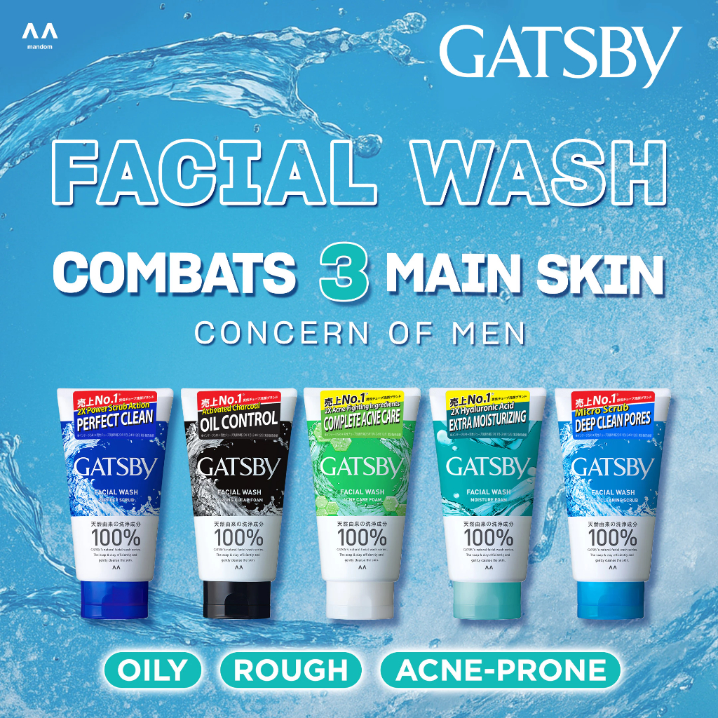 GATSBY Facial Wash / Facial Foam 100g | Shopee Malaysia