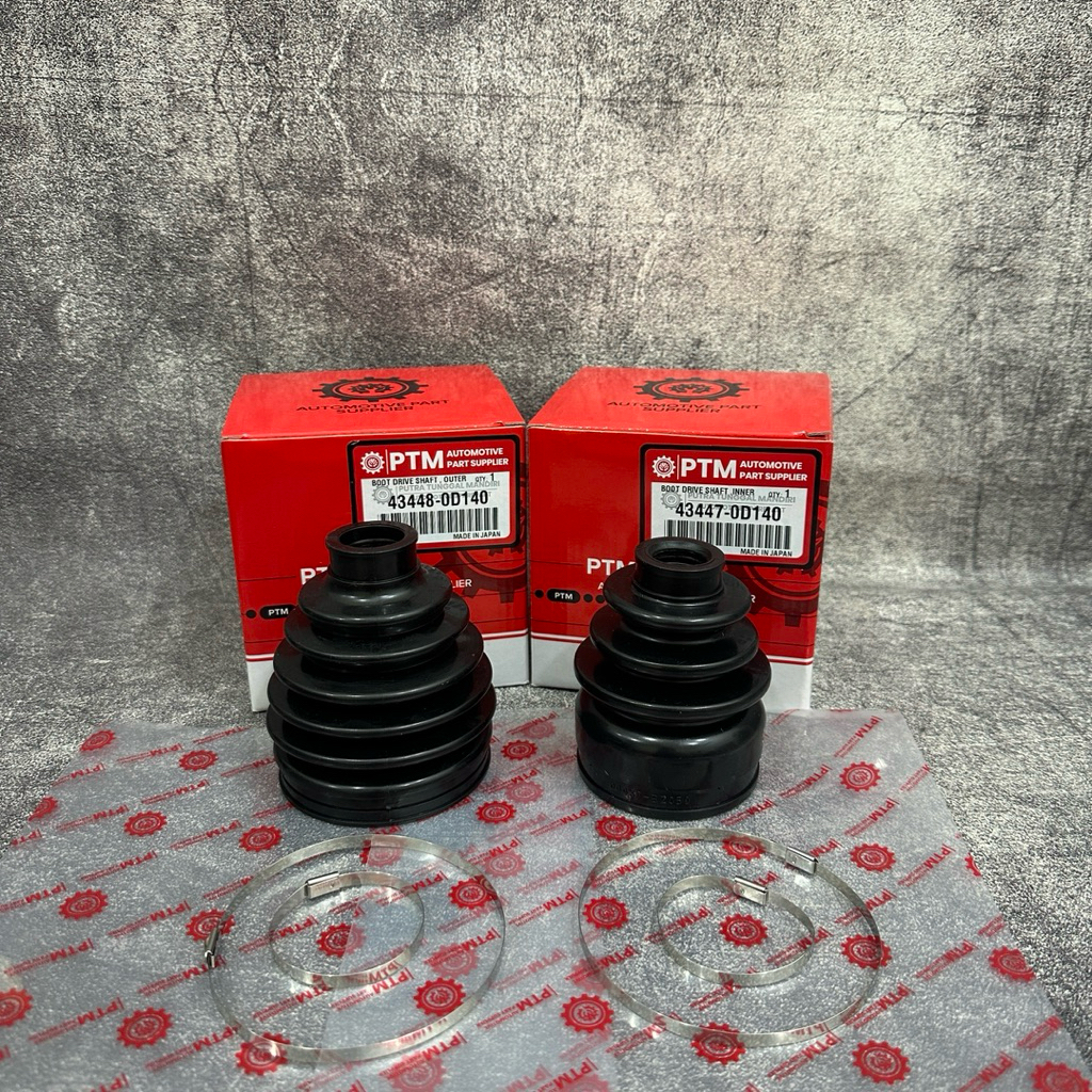 Rubber Boot Cv Joint In & Out / Boot Axle Outer & Inner Toyota Yaris ...