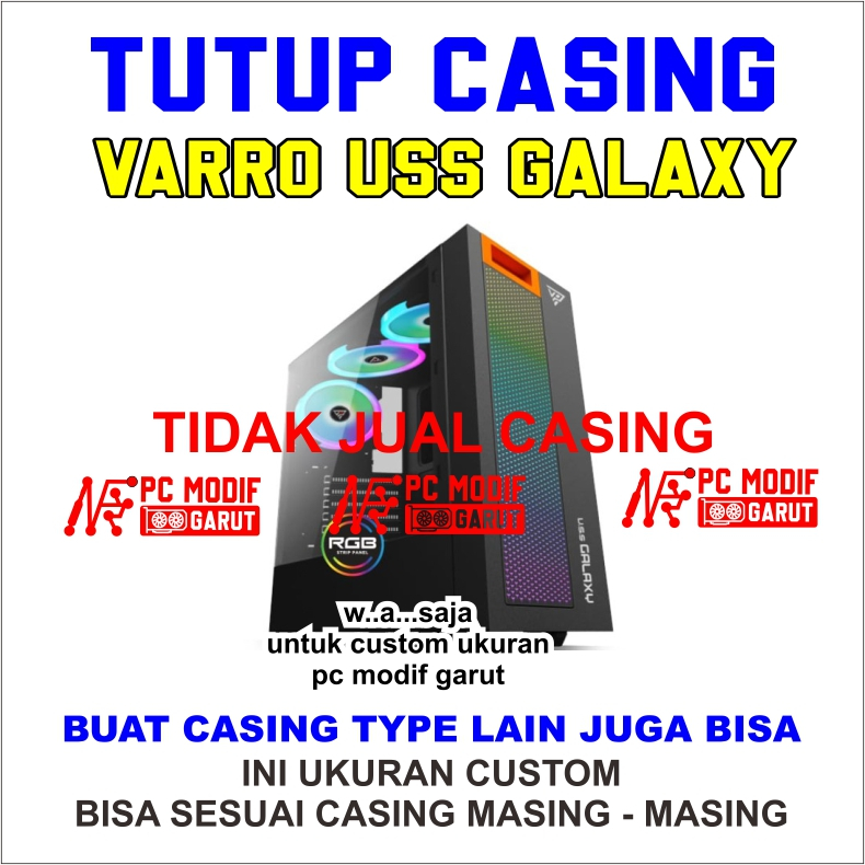 SIDE PANEL PC CASING varro uss galaxy ONLY THE COVER | Shopee Malaysia