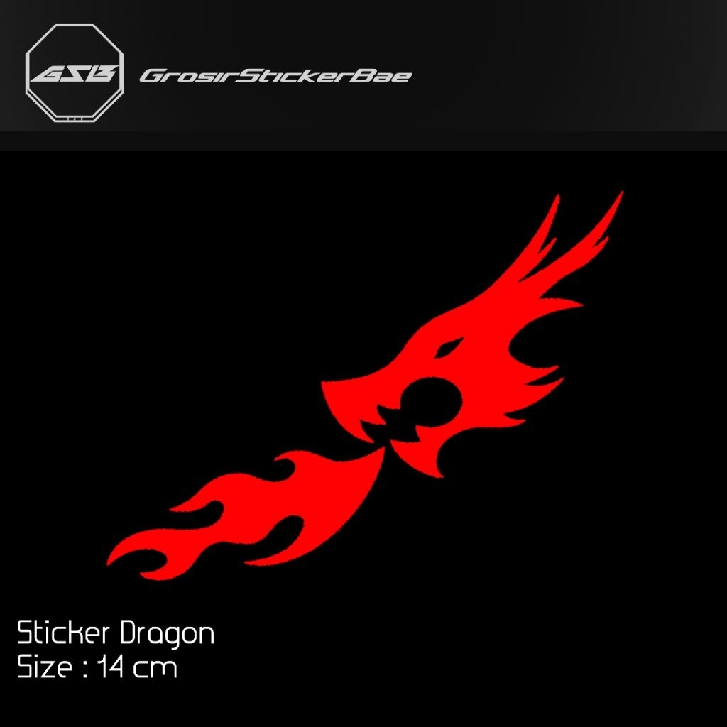 Dragon Cutting Sticker Cool Dragon Motorcycle Sticker | Shopee Malaysia