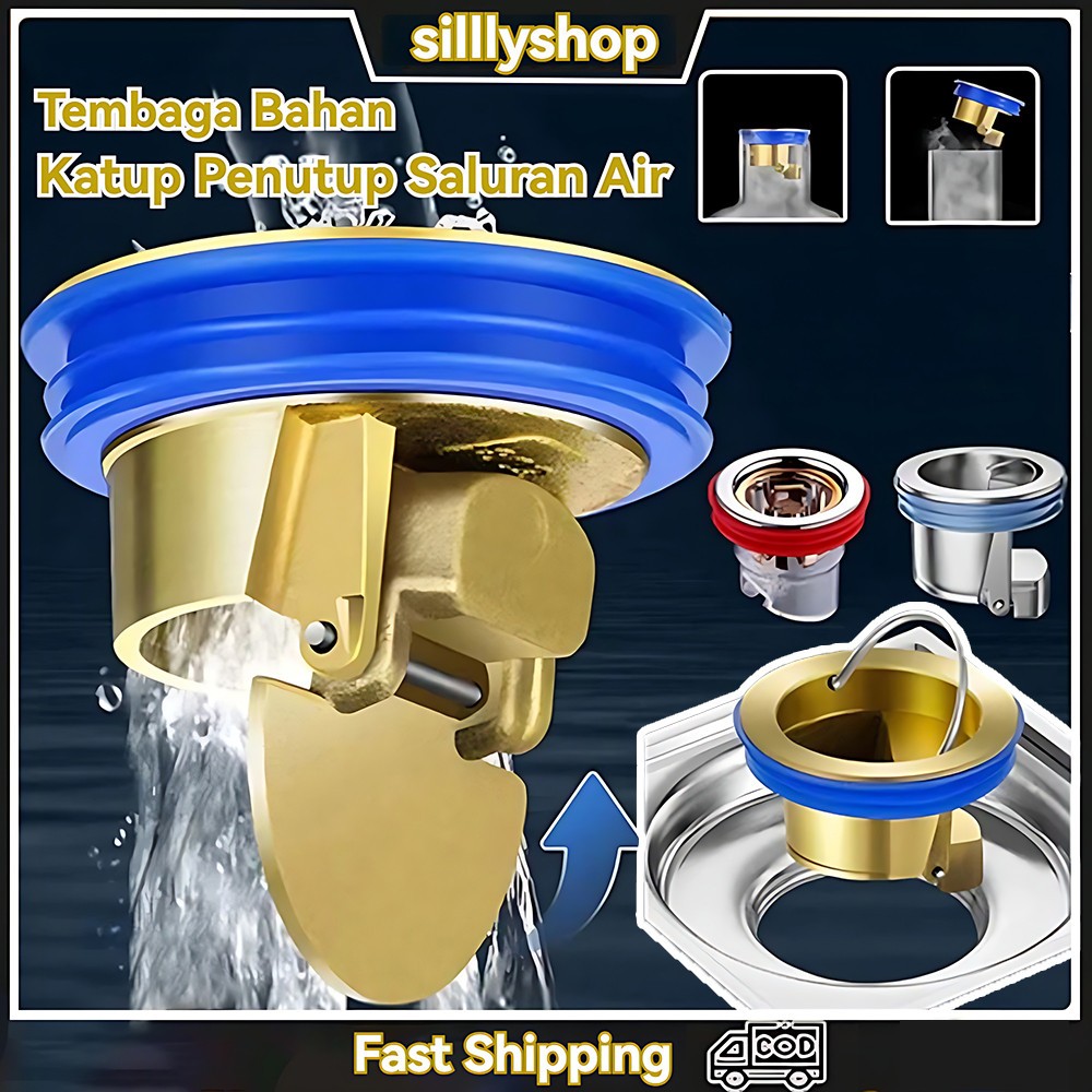 COPPER WATER Drain COVER VALVE - FLOOR DRAIN BATHROOM Drain COVER ...